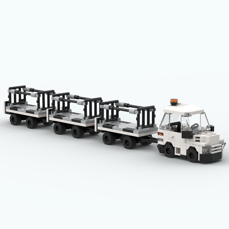 LEGO MOC Airport Tug Luggage Carrier by Wacky | Rebrickable - Build ...