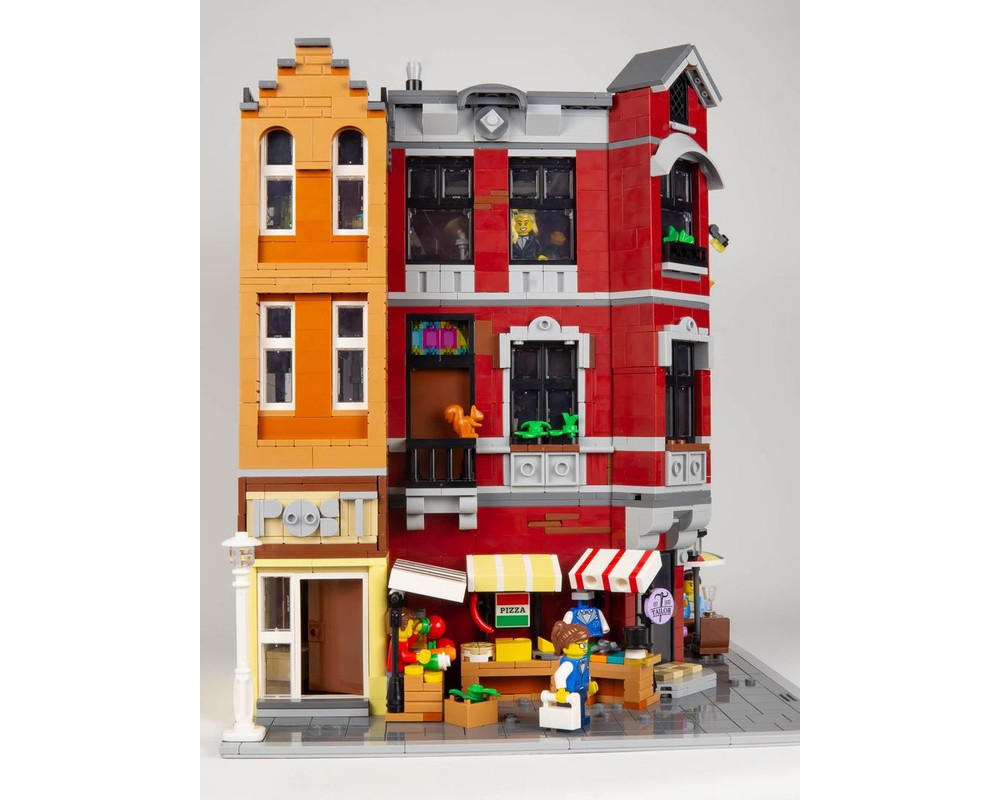 LEGO MOC Corner Market & Post Office by steinekonig | Rebrickable ...