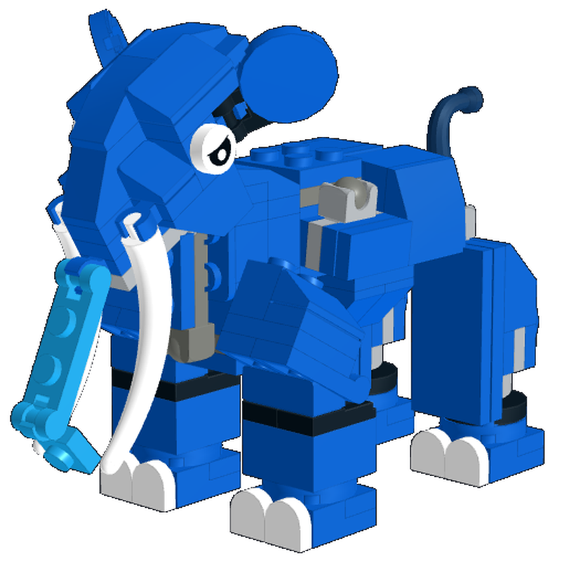 LEGO MOC Blue Elephant Beast Mech by dannoble1592 | Rebrickable - Build ...