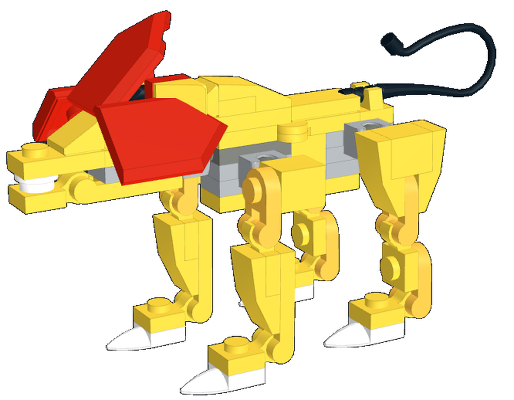 LEGO MOC Yellow Lion Beast Mech by dannoble1592 | Rebrickable - Build ...
