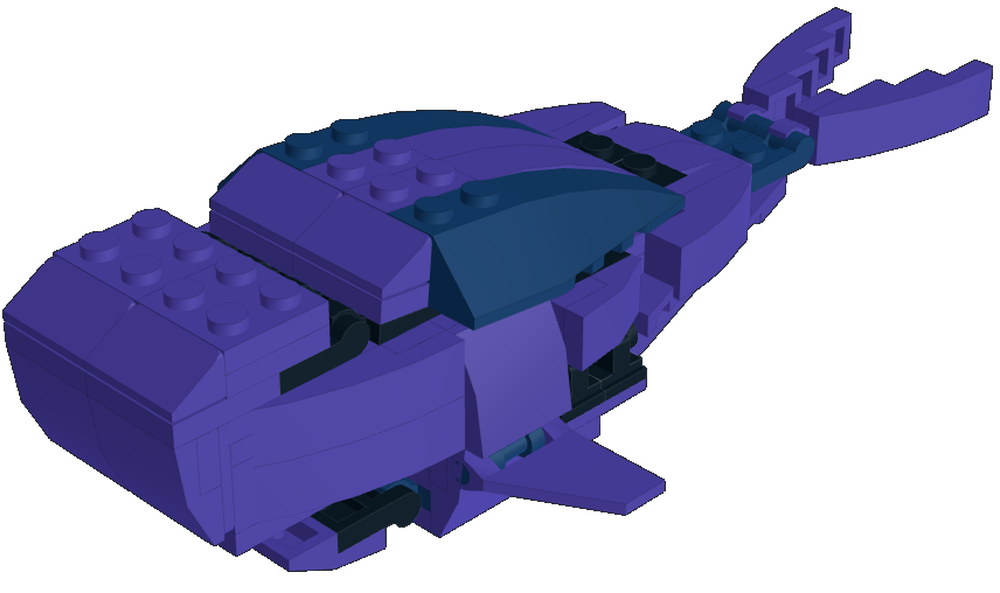 LEGO MOC Purple Whale Beast Mech by dannoble1592 | Rebrickable - Build ...