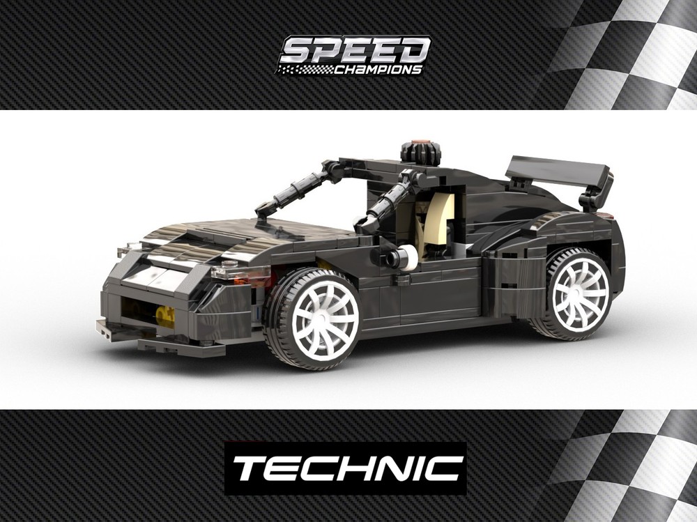 LEGO MOC Black car by Goga-moga | Rebrickable - Build with LEGO