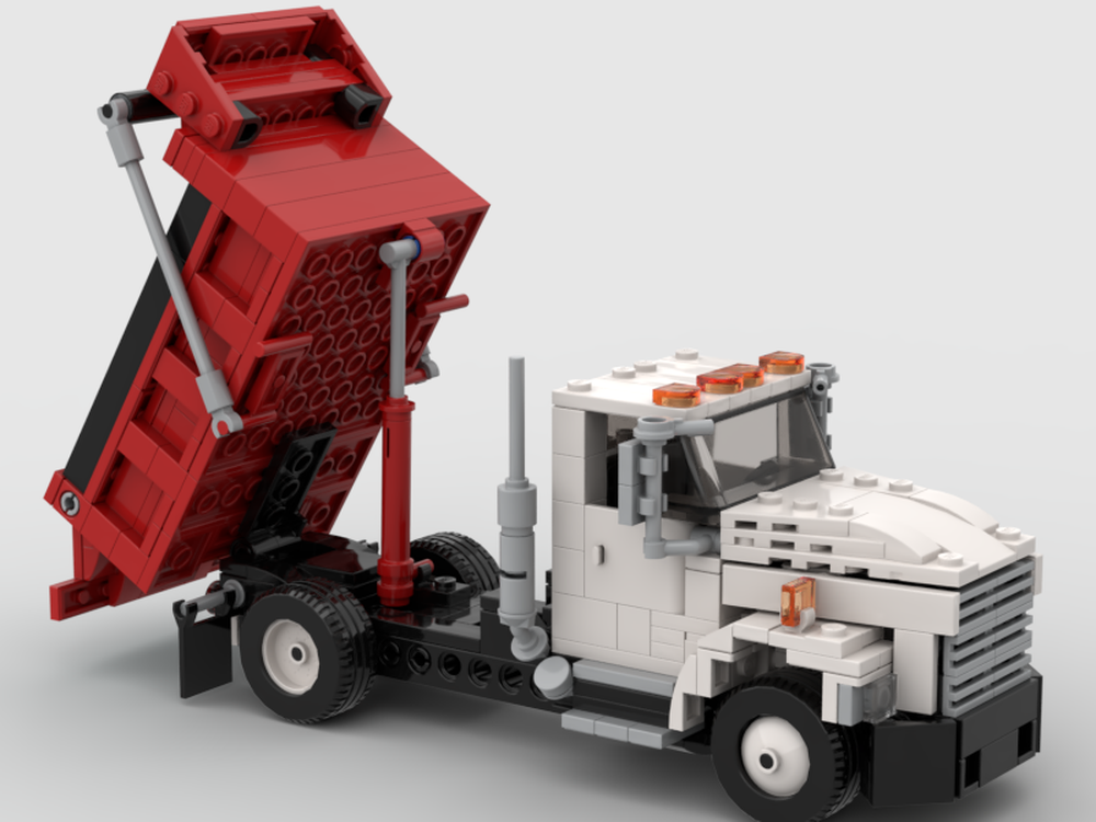 Lego Moc Freightliner Fl 60 Dumper By Legoforblockheads Rebrickable