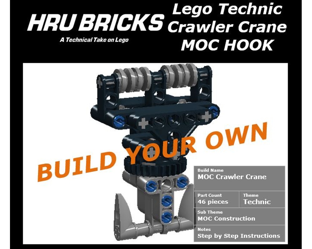 LEGO MOC-16391 Heavy Lift Crawler Crane Hook (Technic 2016 ...
