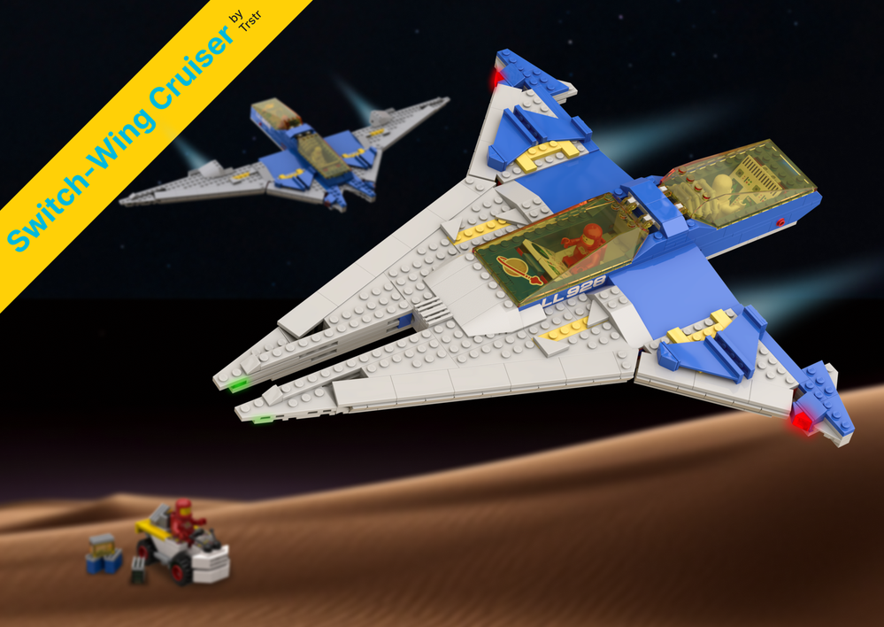 LEGO MOC Switch-Wing Cruiser by Trstr | Rebrickable - Build with LEGO