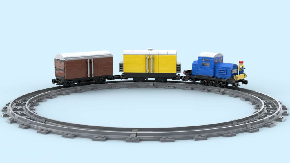 LEGO MOC Is this the tiniest motorized LEGO model train (powered by ...