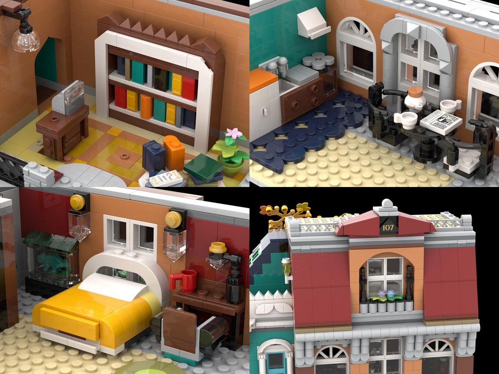 Lego Moc Downtown Bookshop 10270 Bookshop Alternative Build By Pl