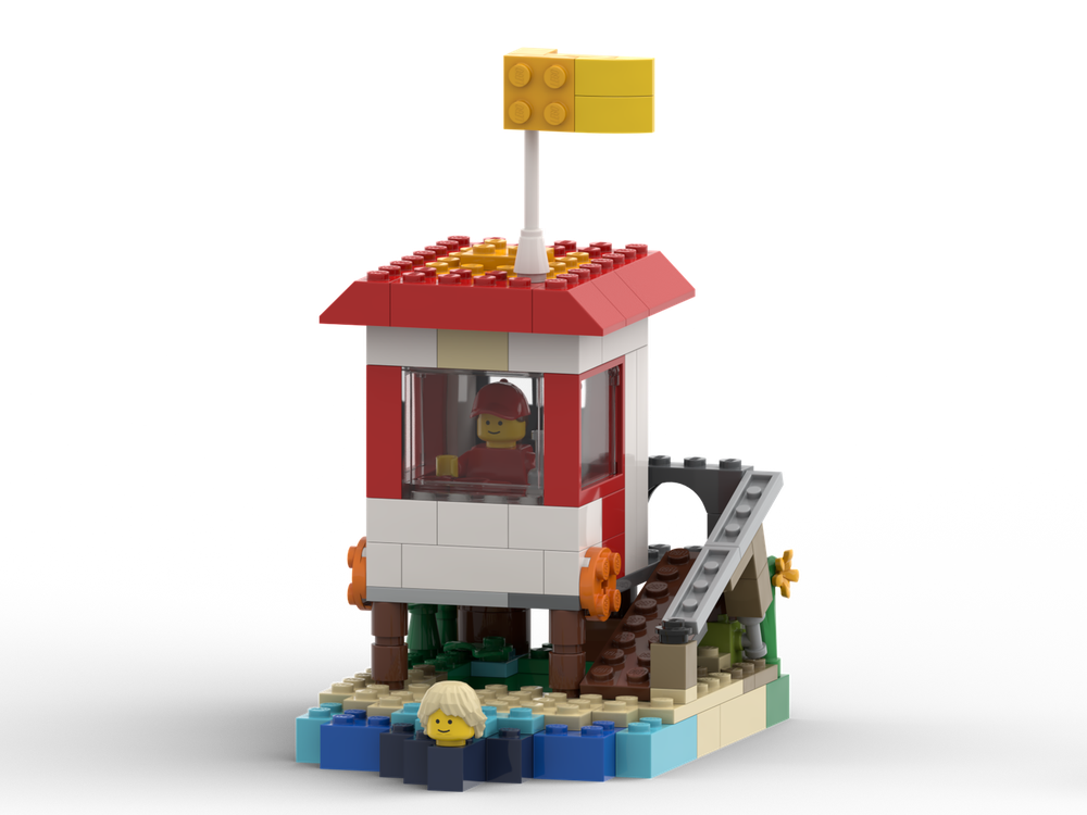 LEGO MOC 40357 BYGGLEK Lifeguard Tower by Dafeld | Rebrickable - Build ...