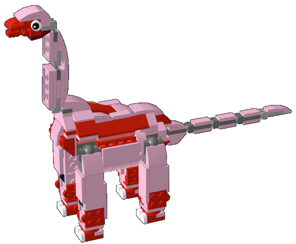 LEGO MOC Pink Brachiosaurus Beast Mech by dannoble1592 | Rebrickable ...