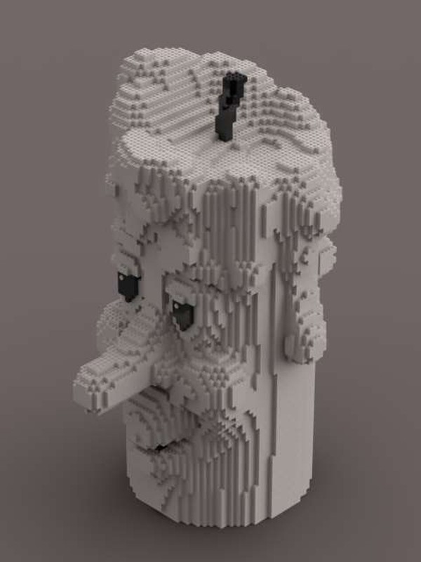 LEGO MOC Cartoon Style Candle by otterbournelego | Rebrickable - Build ...