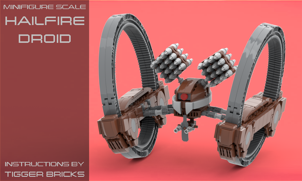 LEGO MOC Minifigure scale IG-227 Hailfire Droid by Tiggerljc ...