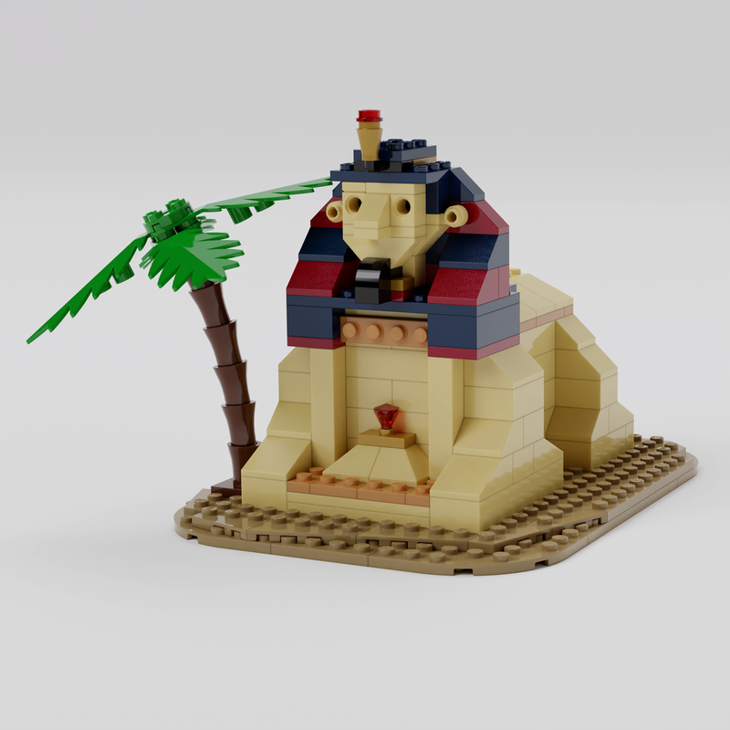 LEGO MOC Pharaoh Hotep's Sphinx by MrNowack | Rebrickable - Build with LEGO