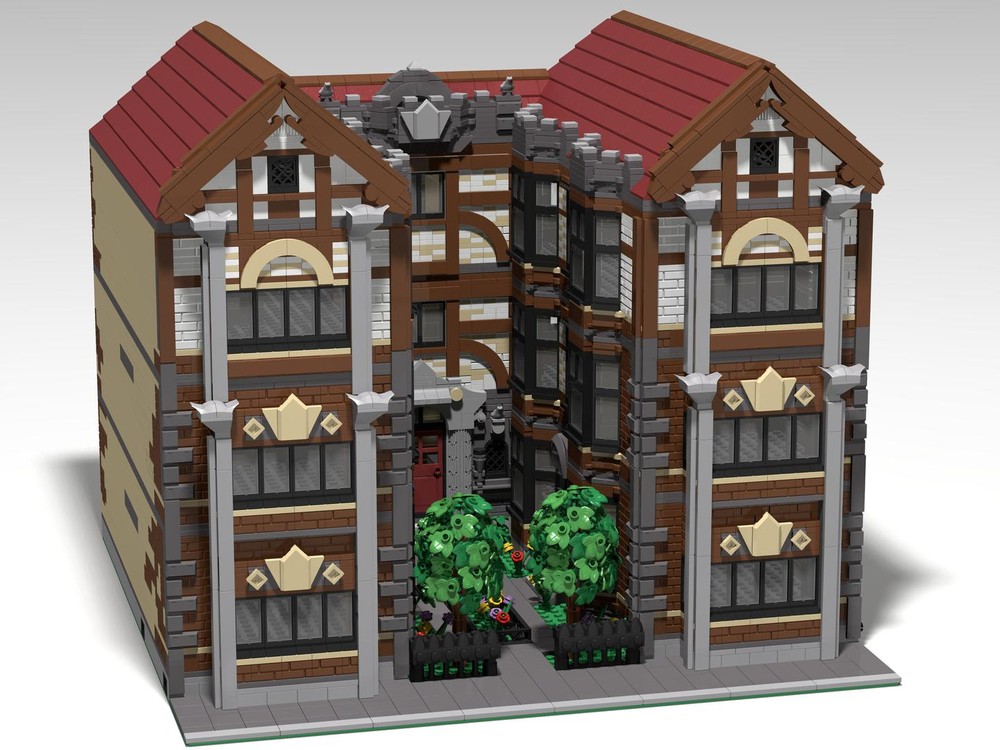 LEGO MOC Courtyard Apartment Modular Building by michaelbaek ...