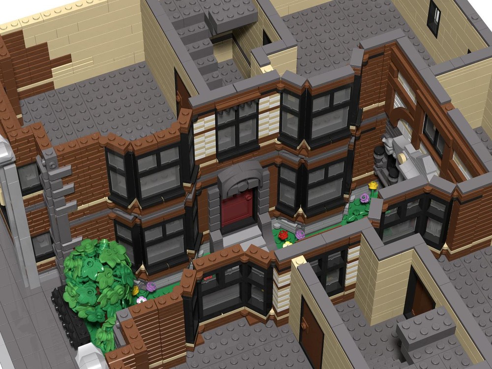 Lego Moc Courtyard Apartment Modular Building By Michaelbaek