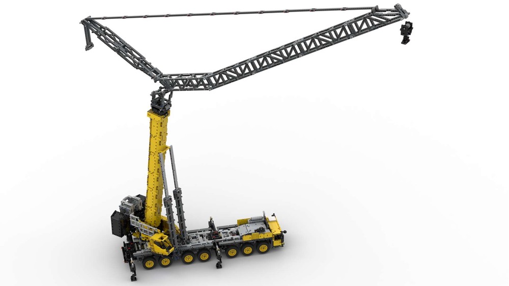 Lego Moc Luffing Jib And Secondary Winch For The Grove Gmk7550 By