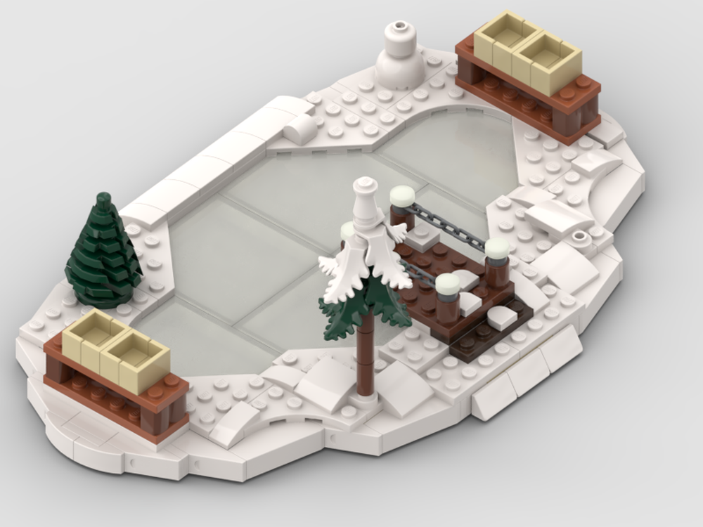 LEGO MOC Christmas Winter Village Frozen pond by gijoseph25b ...