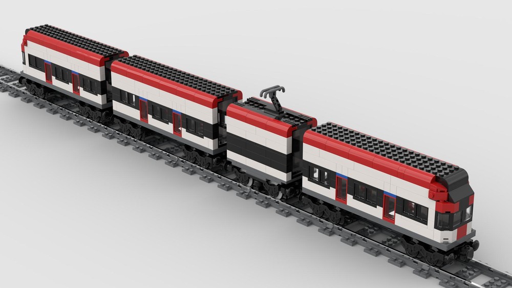 LEGO MOC Hubelchlotz Swiss Train SBB RaBe 520 "Seetaler" 9V Version. by ...