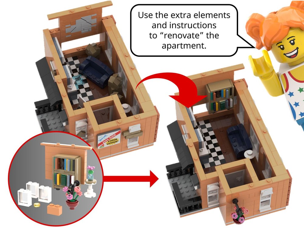 LEGO MOC Hardware Store and Apartment Renovation by Rich_Herbert ...