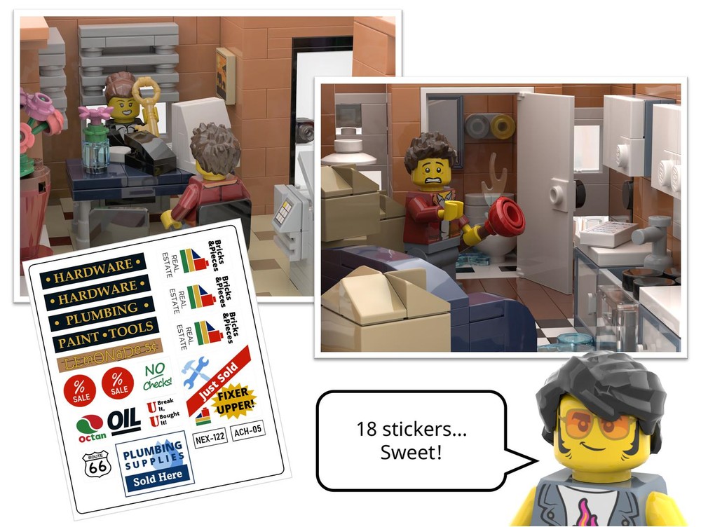 LEGO MOC Hardware Store and Apartment Renovation by Rich_Herbert ...