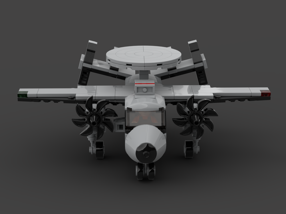 Lego Moc Rocaf E 2k Awacs Folding Wing Feature Chibi Scale By Legomania