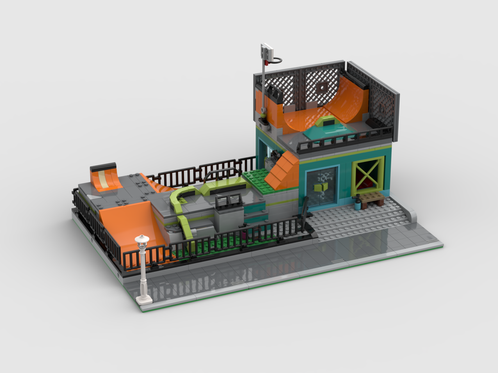 LEGO MOC Street Skatepark Modular by KTBrickworks | Rebrickable - Build ...