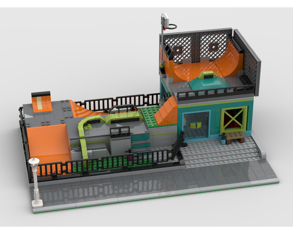 Lego Moc Street Skatepark Modular By Ktbrickworks Rebrickable Build