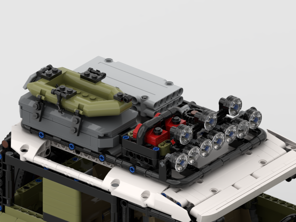 LEGO MOC 42110 Roof rack with lights by AS-Bricks | Rebrickable - Build ...