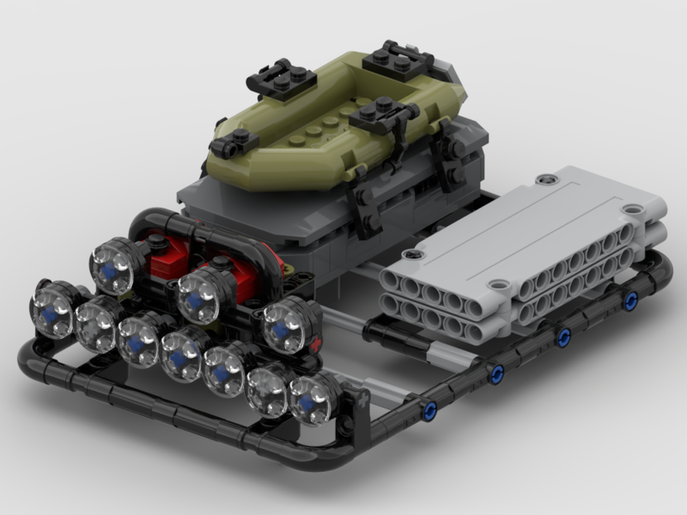 Lego Moc 42110 Roof Rack With Lights By As Bricks Rebrickable Build
