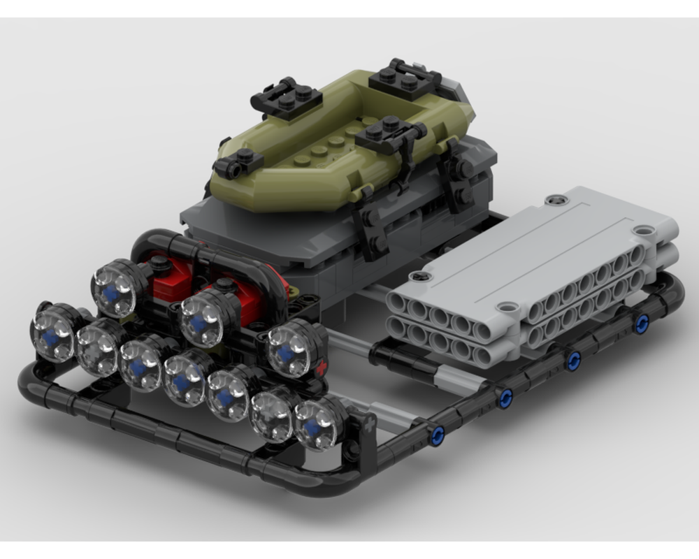 Lego Moc 42110 Roof Rack With Lights By As Bricks Rebrickable Build