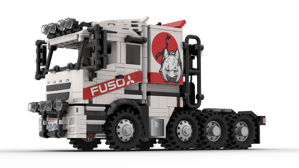 LEGO MOC Mitsubishi Fuso FV-R Custom 8x4 by Yellow.LXF | Rebrickable ...