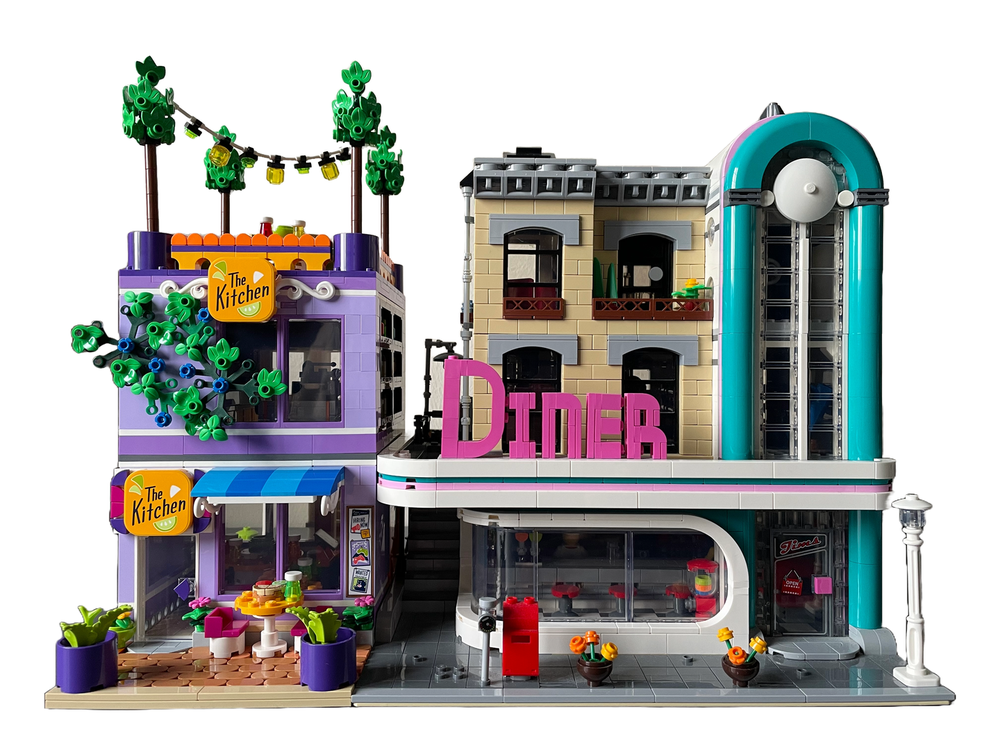 Lego Moc Community Kitchen Modular Alternate Build 2x 41747 By Re