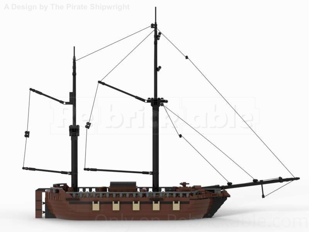 LEGO MOC Columbian Adventure | Topsail Schooner by The Pirate ...