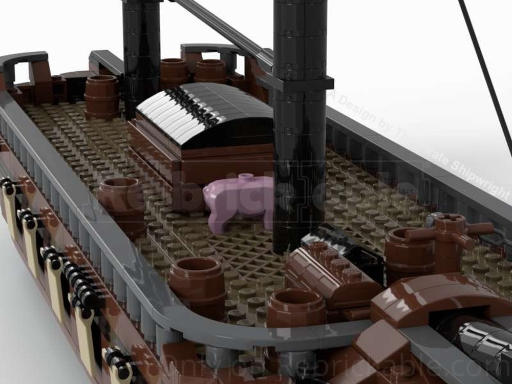 LEGO MOC Columbian Adventure | Topsail Schooner by The Pirate ...
