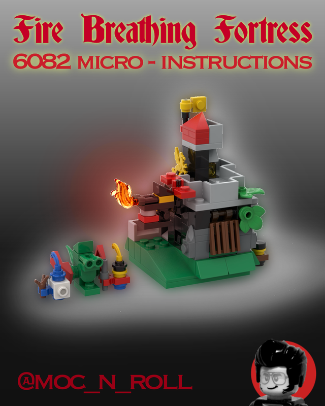 LEGO MOC Fire Breathing Fortress MICRO by moc_n_roll | Rebrickable ...