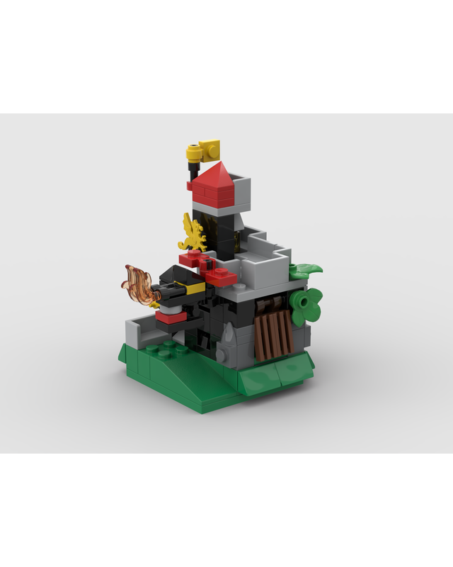 LEGO MOC Fire Breathing Fortress MICRO by moc_n_roll | Rebrickable ...