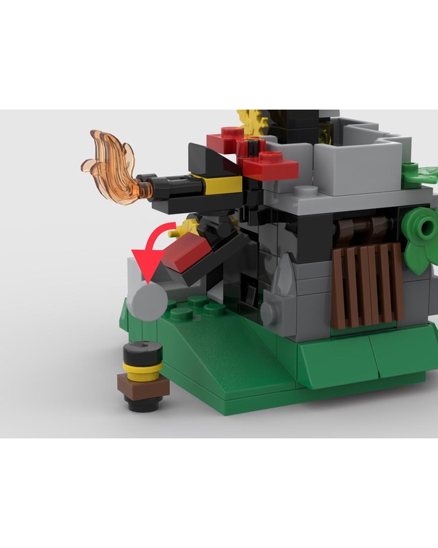LEGO MOC Fire Breathing Fortress MICRO by moc_n_roll | Rebrickable ...