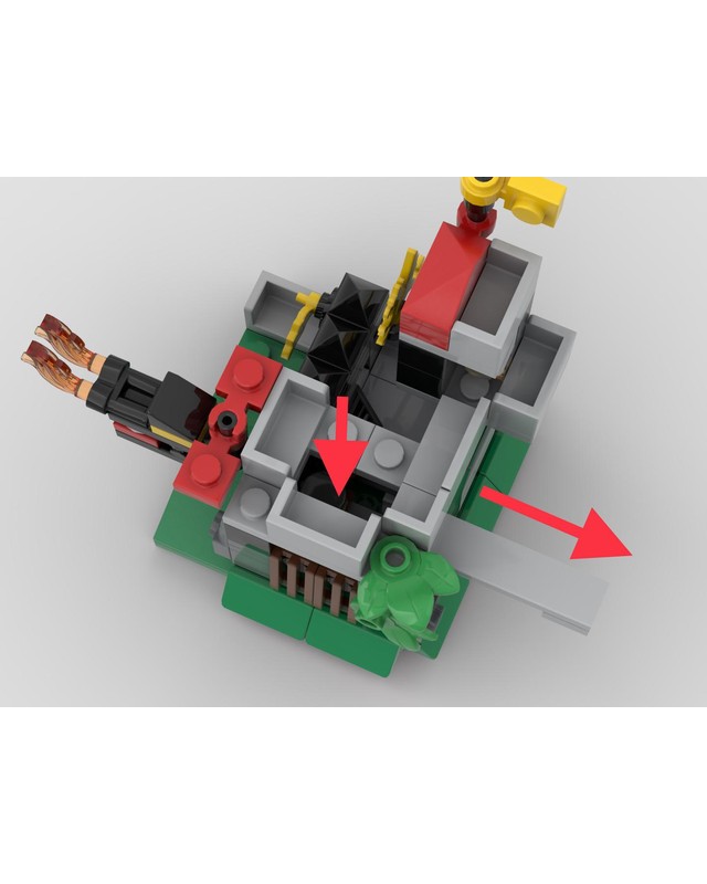 LEGO MOC Fire Breathing Fortress MICRO by moc_n_roll | Rebrickable ...