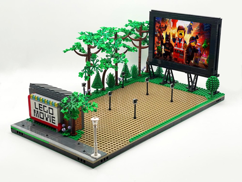 LEGO MOC Drive-In Movie Theater by IBrickedItUp | Rebrickable - Build ...