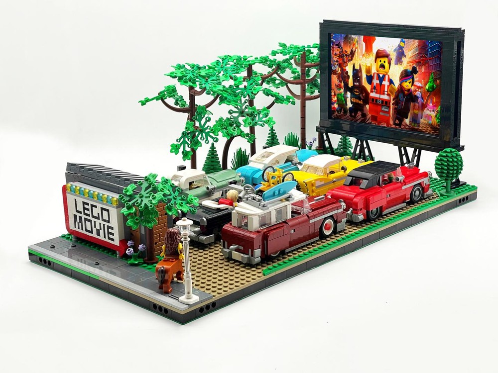 LEGO MOC Drive-In Movie Theater by IBrickedItUp | Rebrickable - Build ...