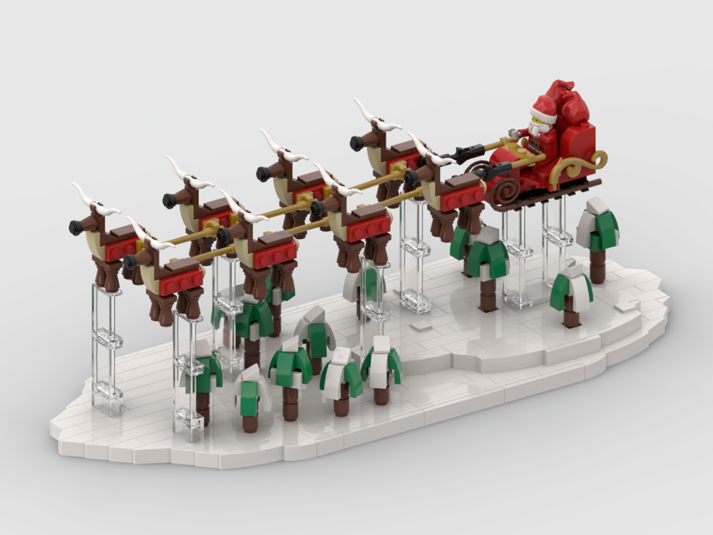 LEGO MOC Santa's Sleigh Diorama by gabizon | Rebrickable - Build with LEGO