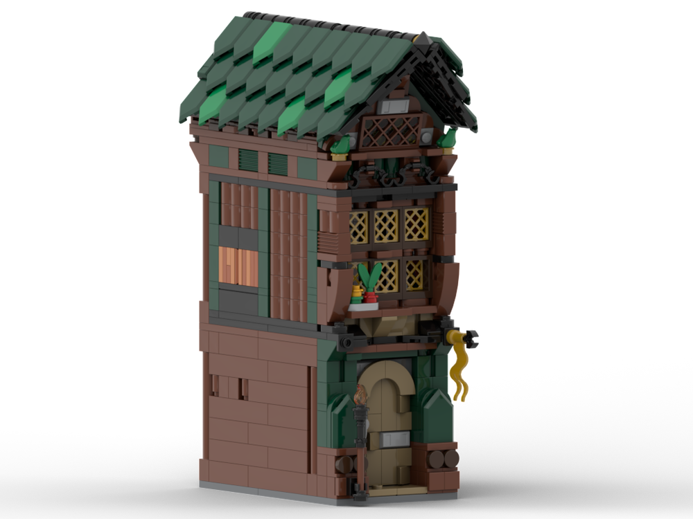 Lego Moc Medieval Inn By Huebre Rebrickable Build With Lego