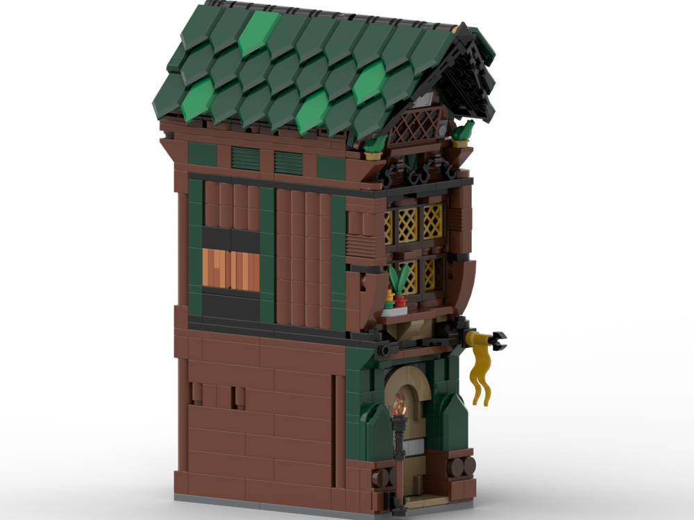 Lego Moc Medieval Inn By Huebre Rebrickable Build With Lego