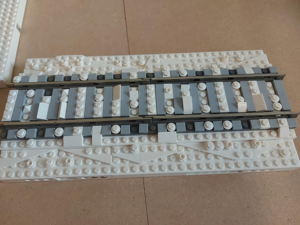 LEGO MOC ballasted winter track S2 - straight by vortexico ...