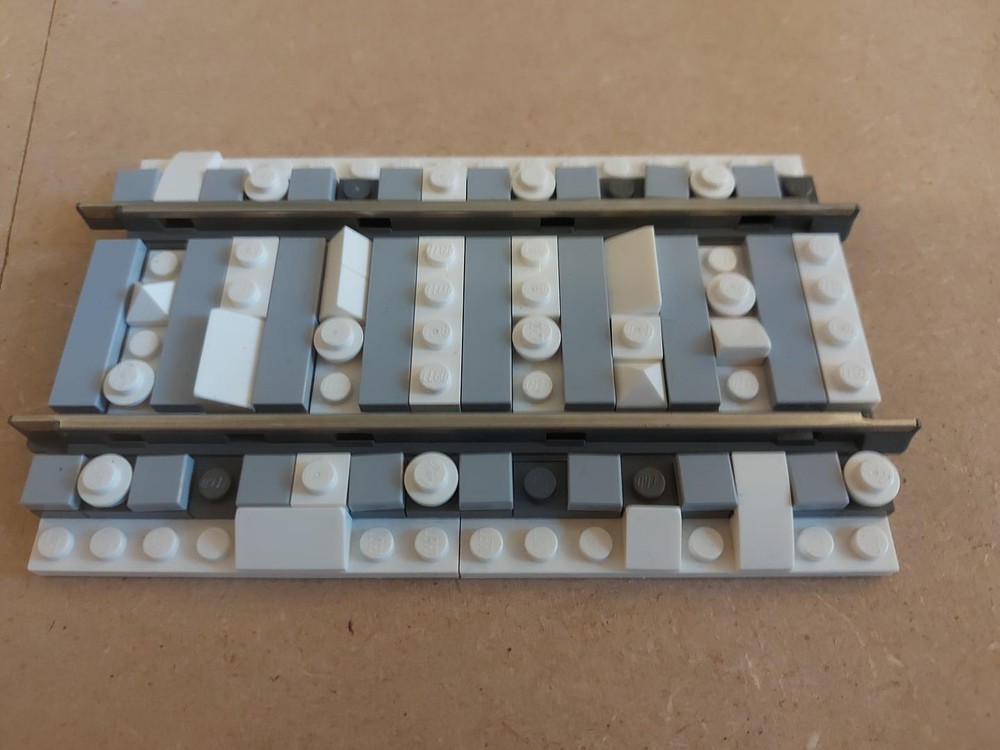LEGO MOC ballasted winter track S1 - straight (track only) by vortexico ...