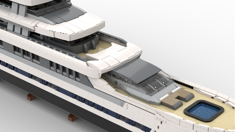 LEGO MOC Large Luxury Yacht - WHITE Version by MrJBuilds | Rebrickable ...