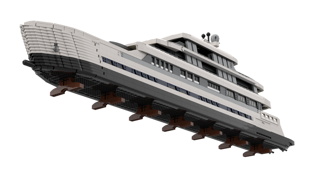 LEGO MOC Large Luxury Yacht - WHITE Version by MrJBuilds | Rebrickable ...