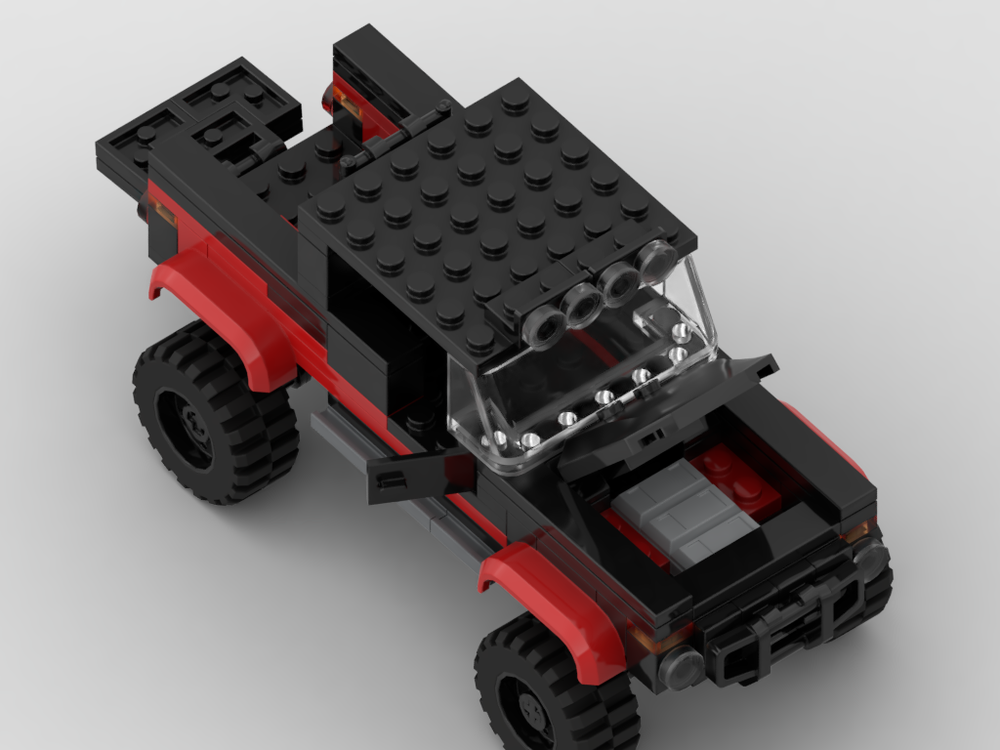 Lego Moc Rock Crawler Pickup Truck By Shootyourbricks Rebrickable