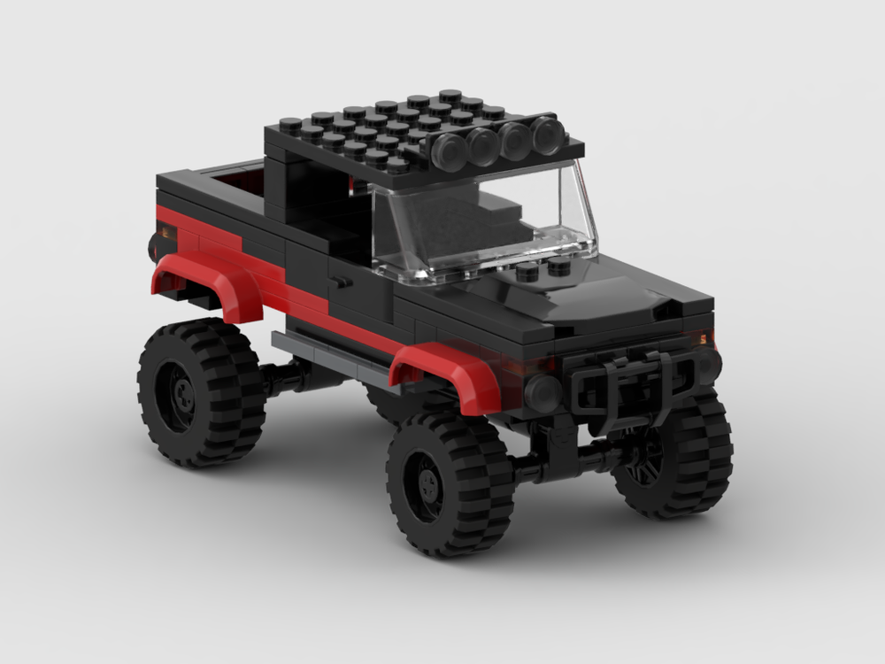 Lego Moc Rock Crawler Pickup Truck By Shootyourbricks Rebrickable