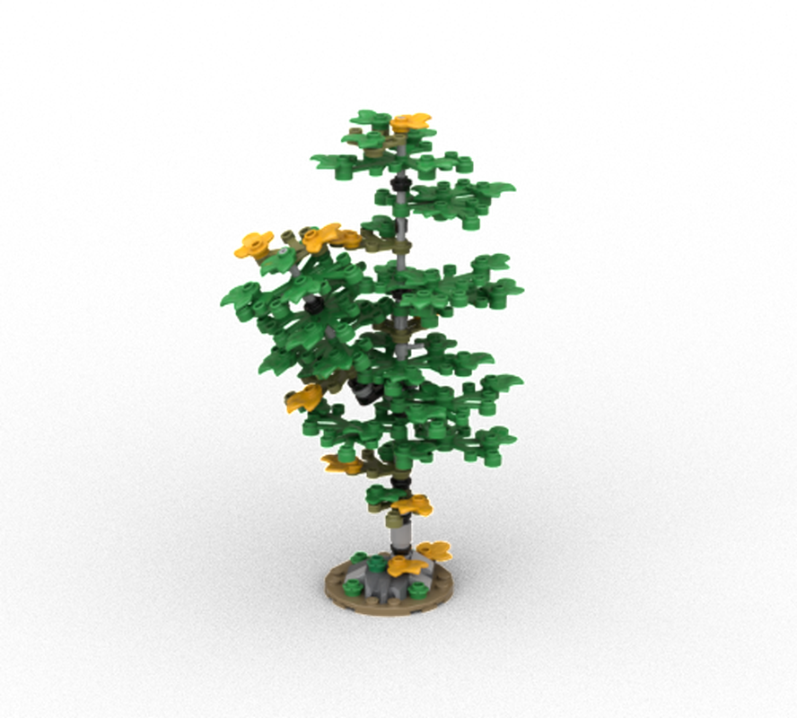 LEGO MOC Poplar Tree by cBricksTutorials | Rebrickable - Build with LEGO