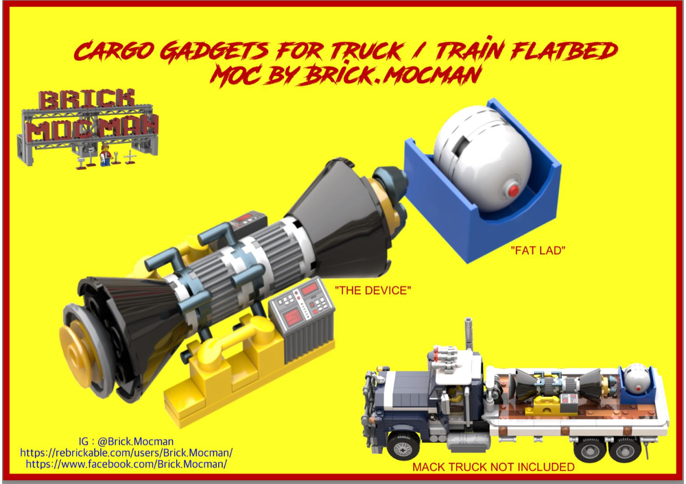 LEGO MOC Mack R Series Flatbed Truck - Dark Blue/White by Brick.Mocman ...